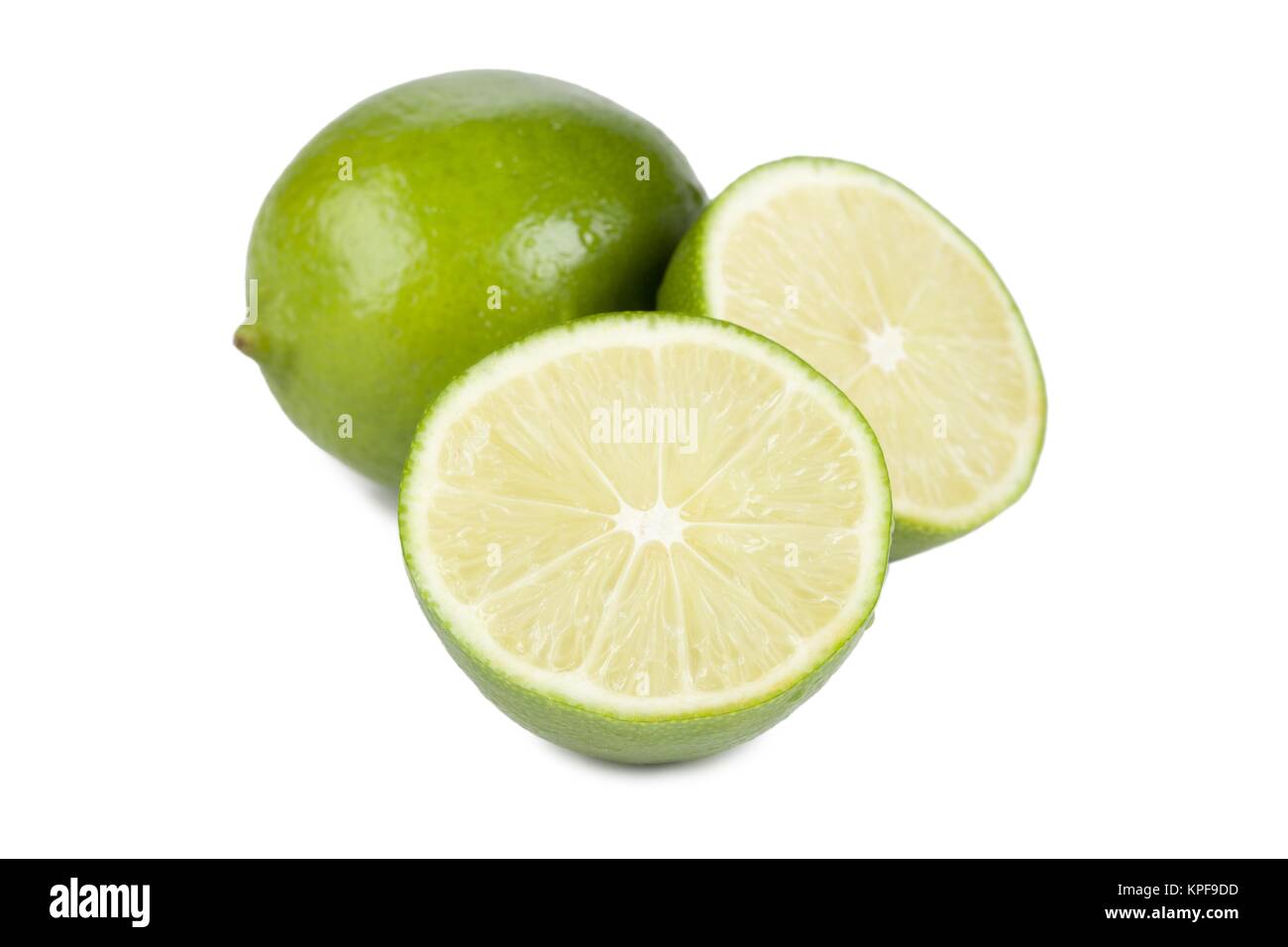 Ripe fresh limes Cut Out Stock Images & Pictures - Alamy