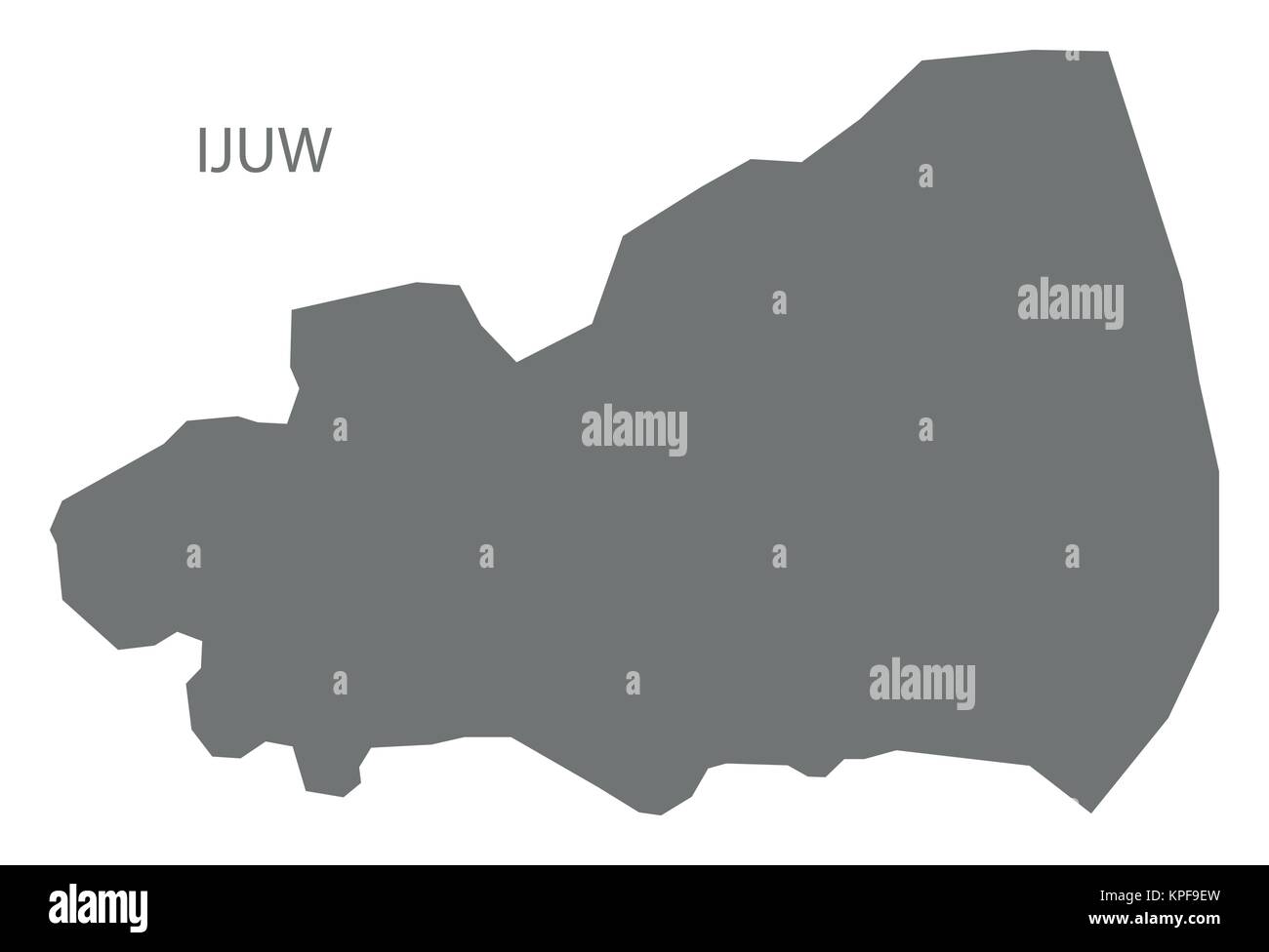 Ijuw map of Nauru grey illustration silhouette shape Stock Vector Image ...