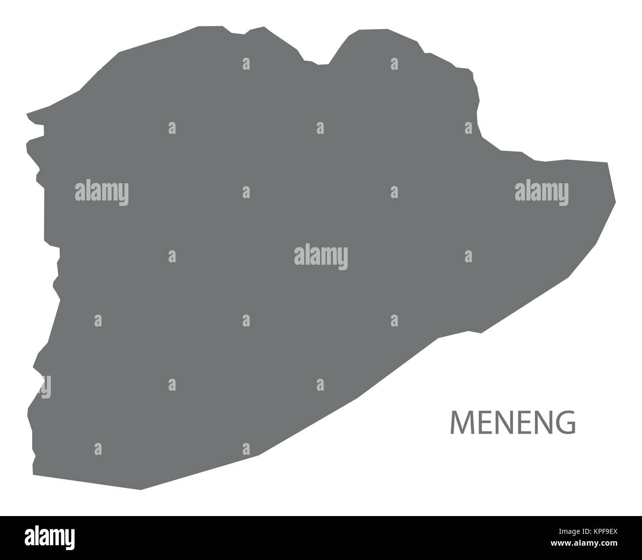 Meneng map of Nauru grey illustration silhouette shape Stock Vector ...