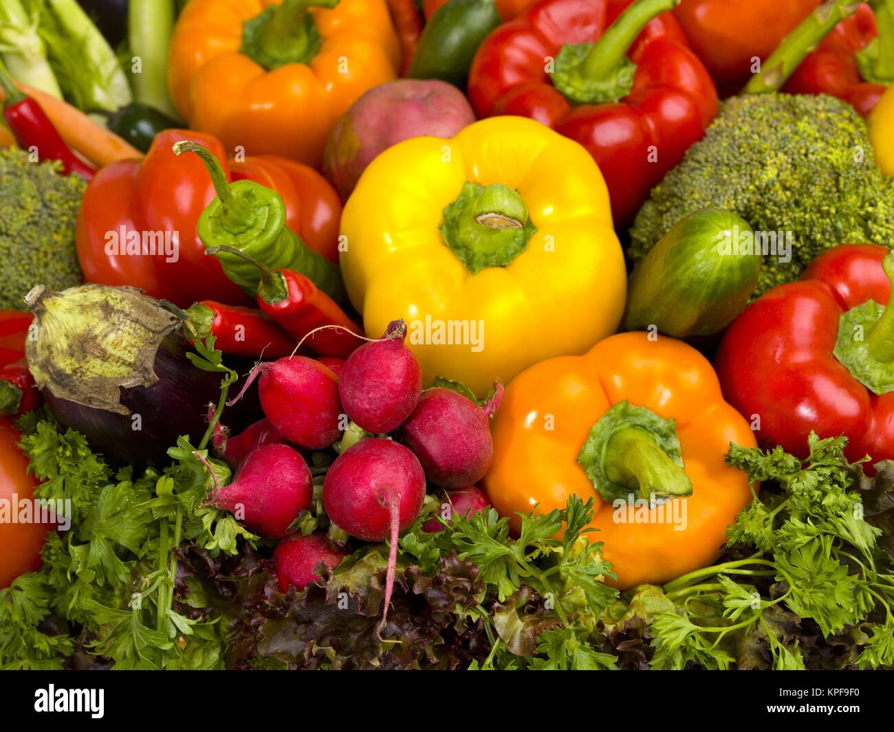 fresh vegetable feast Stock Photo - Alamy