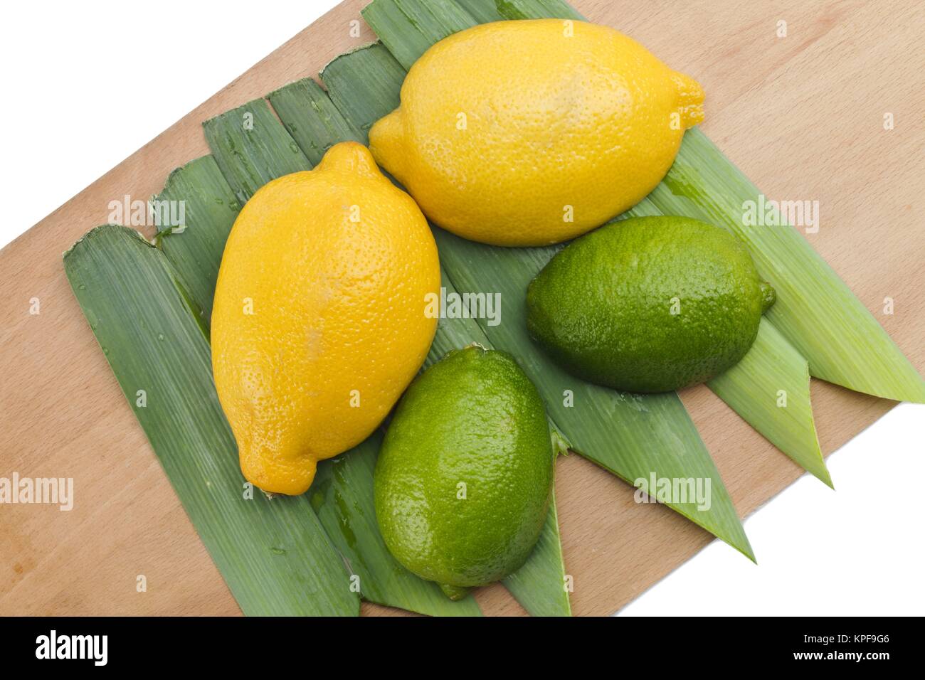 fresh yellow and green lemon Stock Photo - Alamy