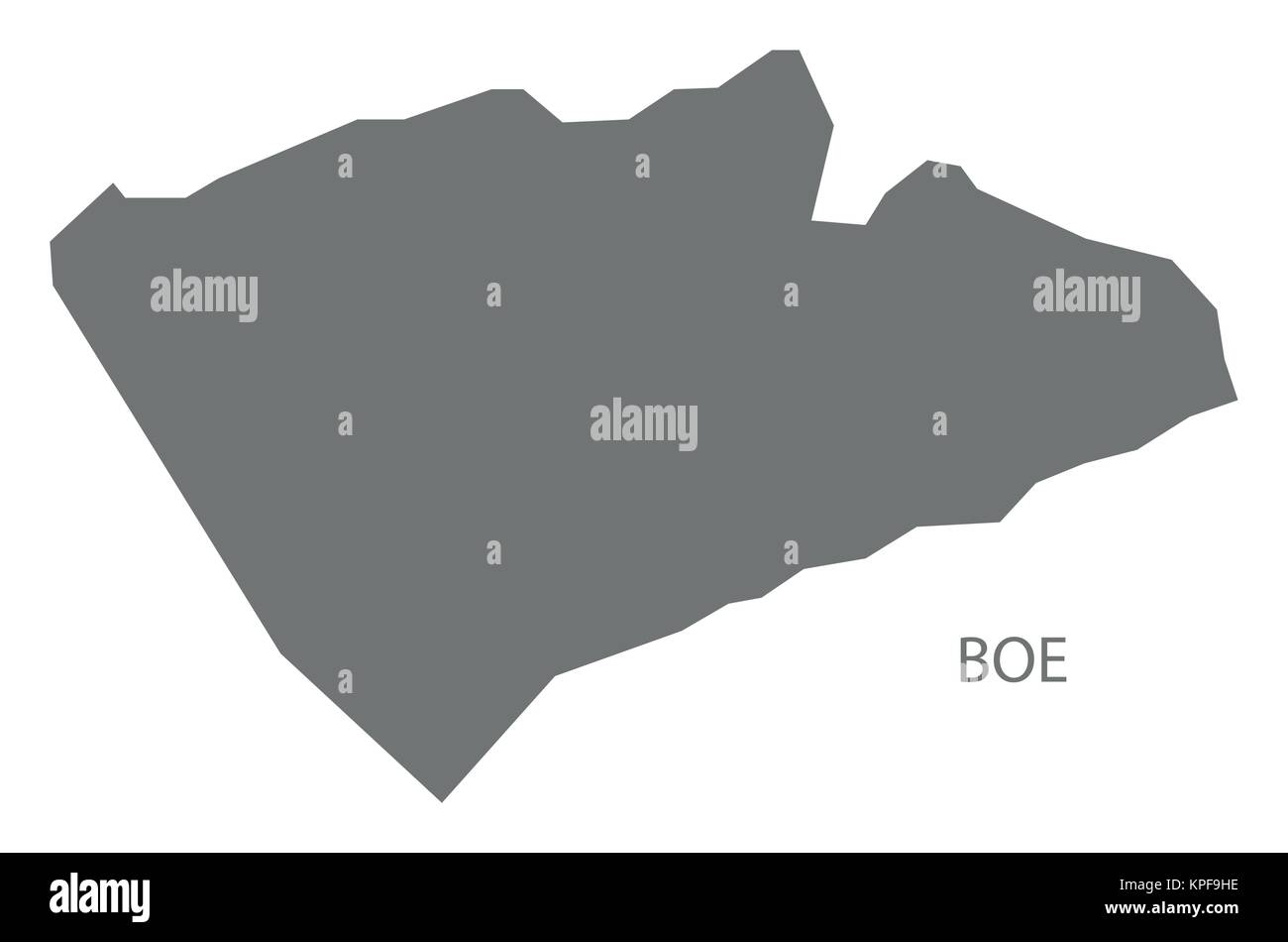 Boe map of Nauru grey illustration silhouette shape Stock Vector Image ...