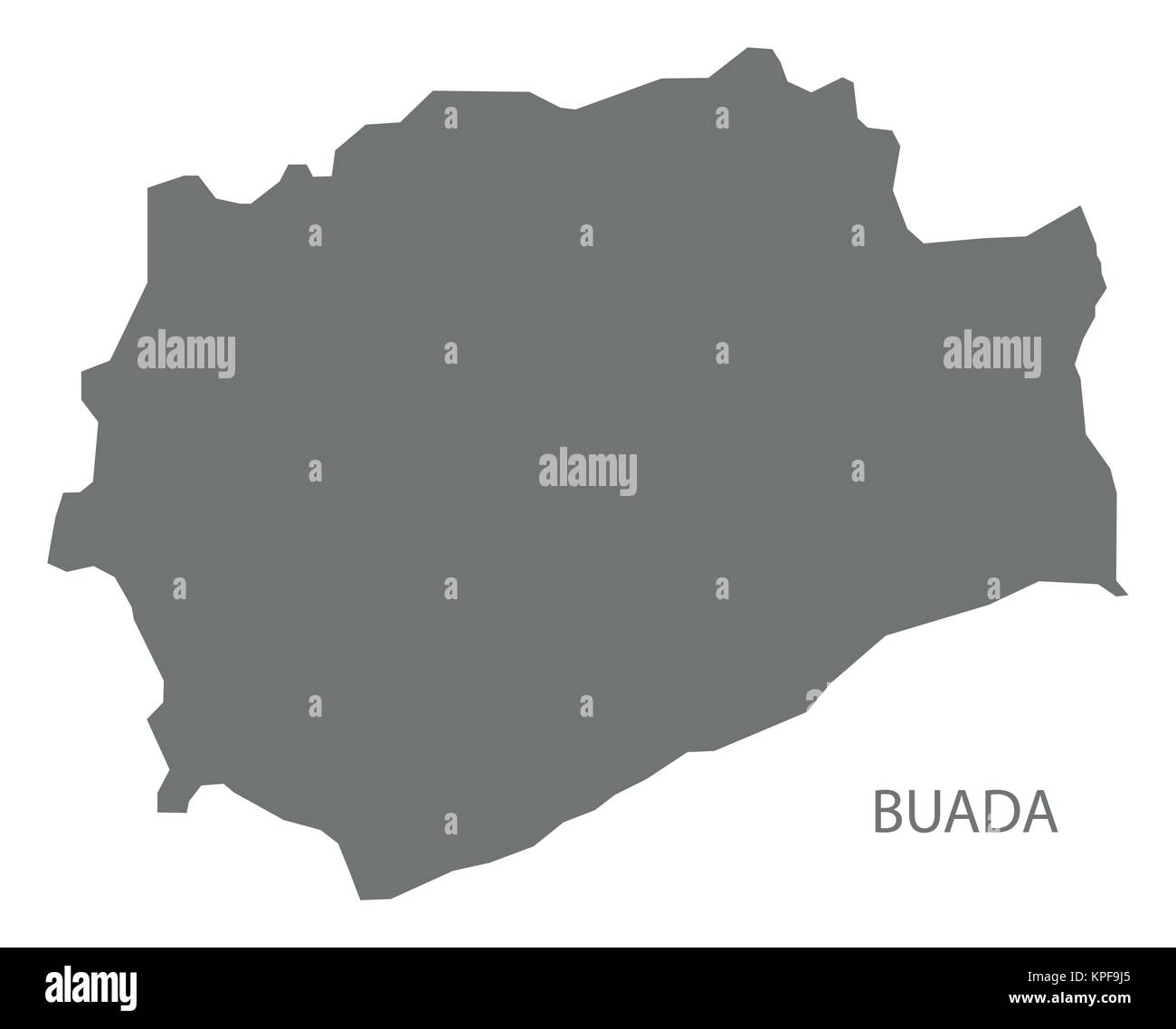 Buada map of Nauru grey illustration silhouette shape Stock Vector ...