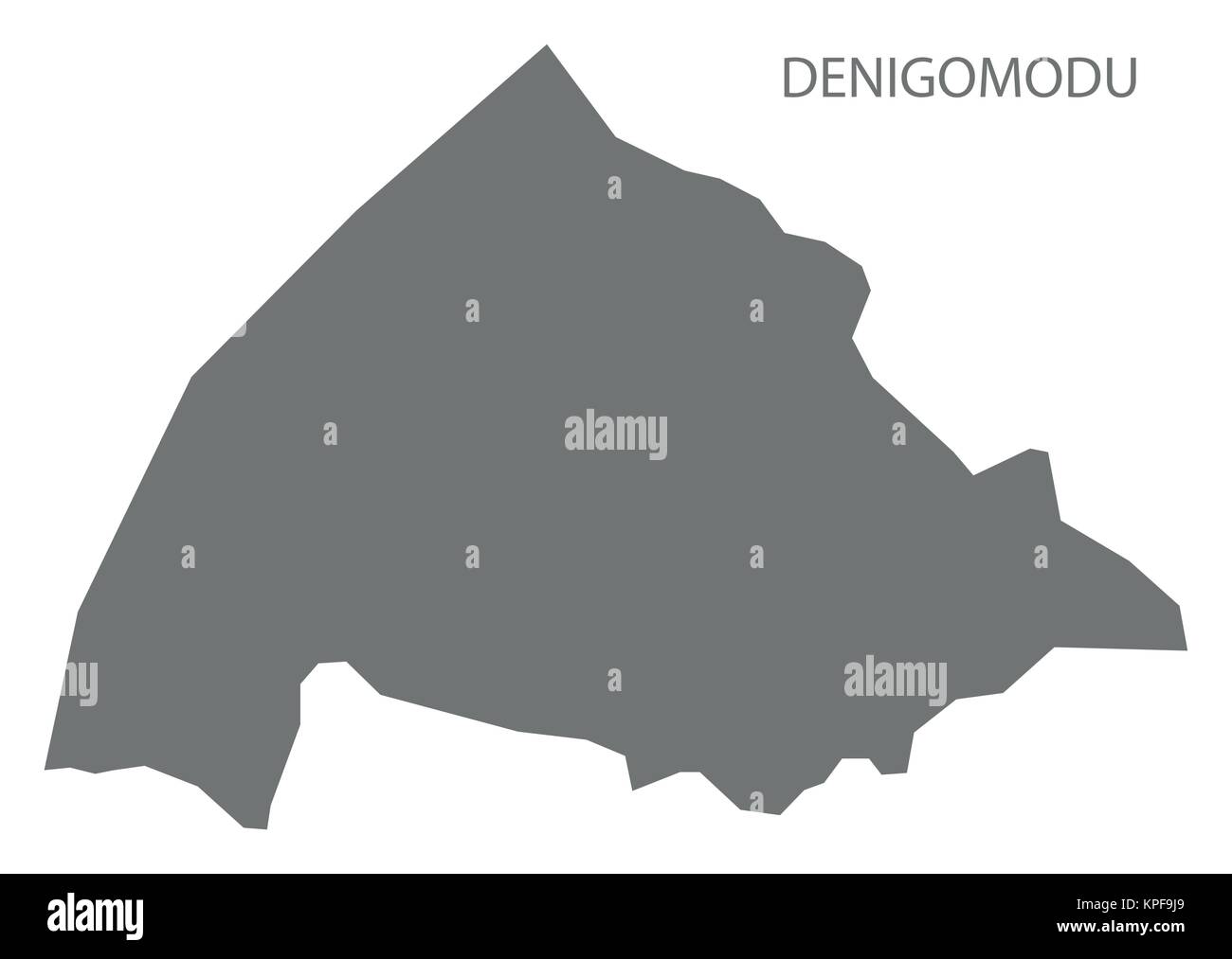 Denigomodu map of Nauru grey illustration silhouette shape Stock Vector ...