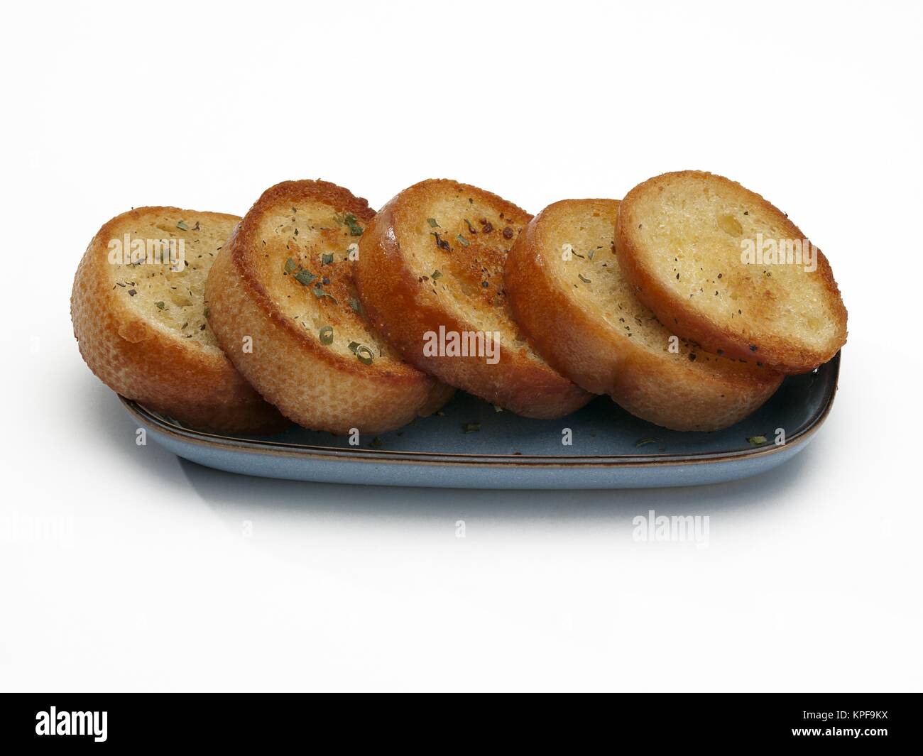 garlic bread plate Stock Photo - Alamy