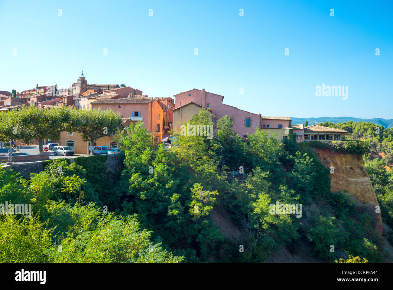 France, Roussillon Vaucluse, view of the village Stock Photo - Alamy
