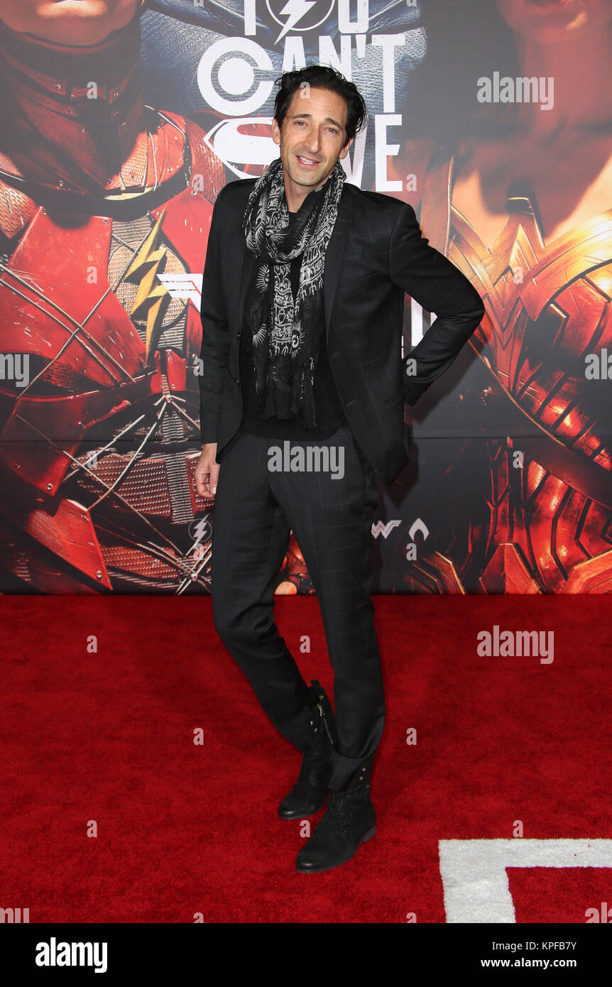 Premiere Of Warner Bros. Pictures' 'Justice League' Featuring: Adrien ...