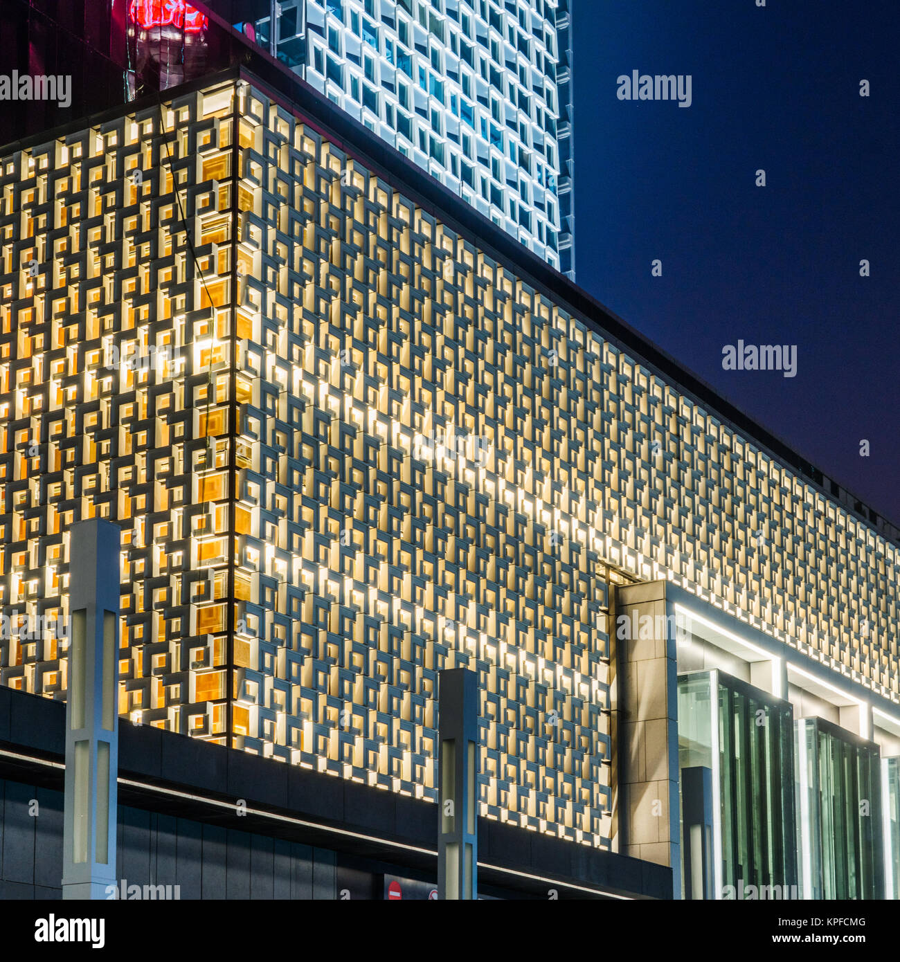 illuminated cityscape at night in Shanghai,China Stock Photo - Alamy