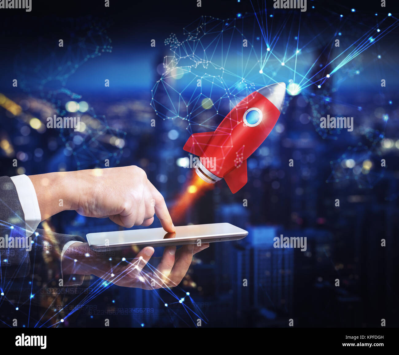 Startup working enterprise. 3D rendering Stock Photo - Alamy