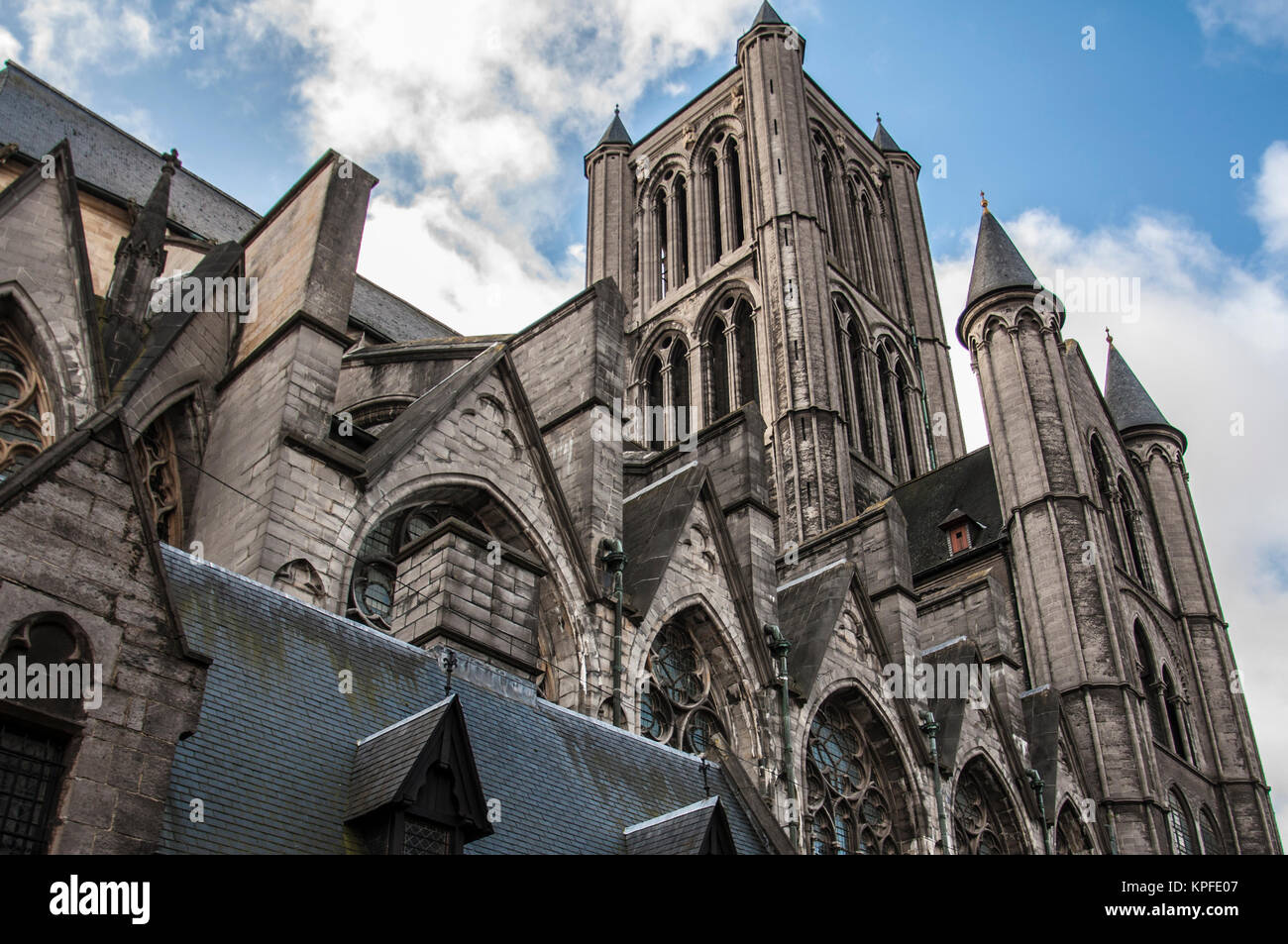 typical buildings of ghent, flanders, belgium Stock Photo - Alamy
