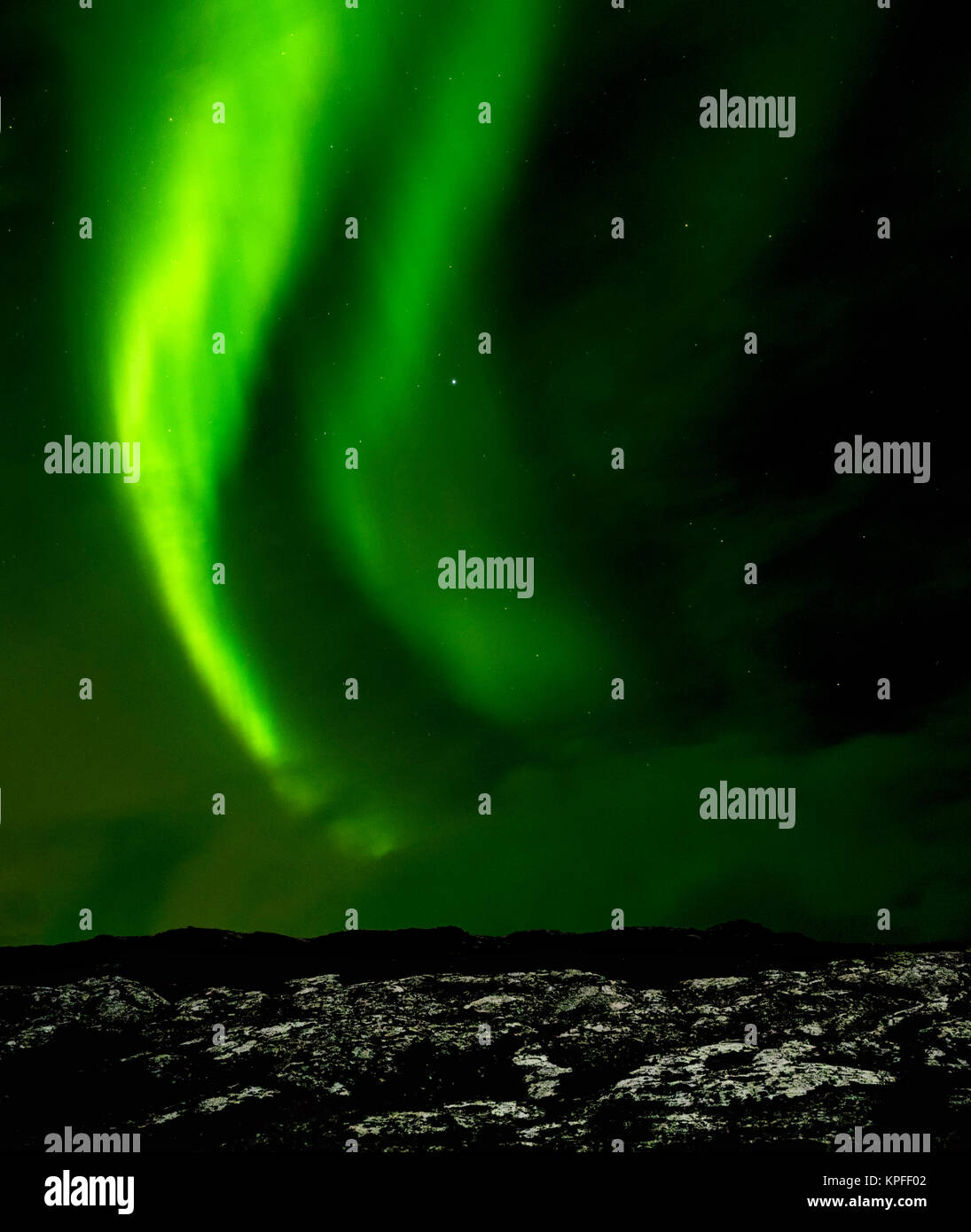 Aurora borealis in reykjavik hi-res stock photography and images - Alamy