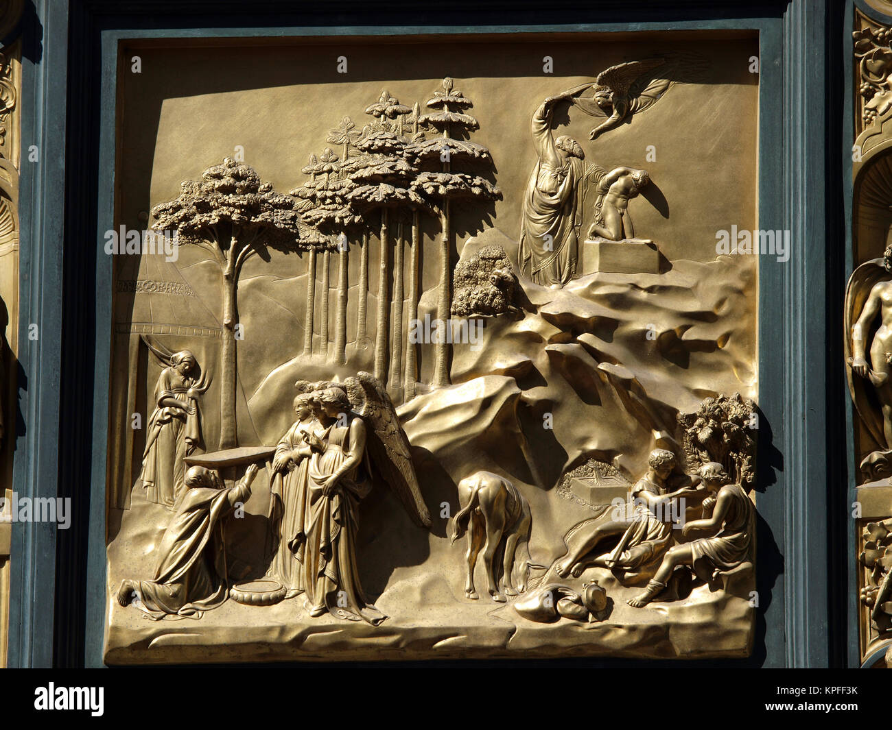 Ghiberti gates of paradise abraham and isaac hi-res stock photography ...