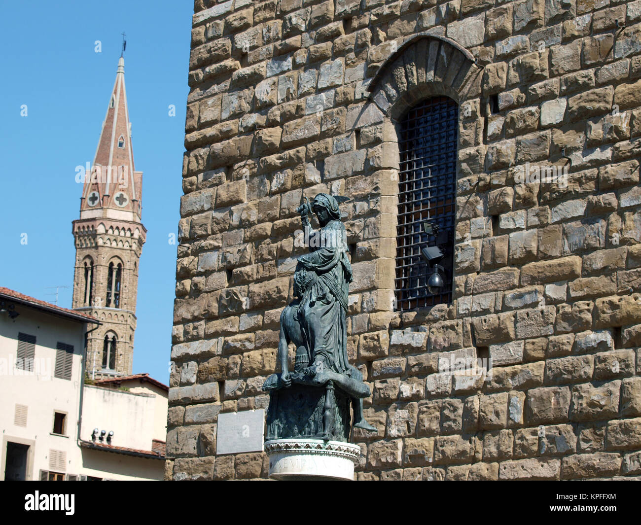 Florence - The statue of Judith and Holofernes. The statue of Judith ...