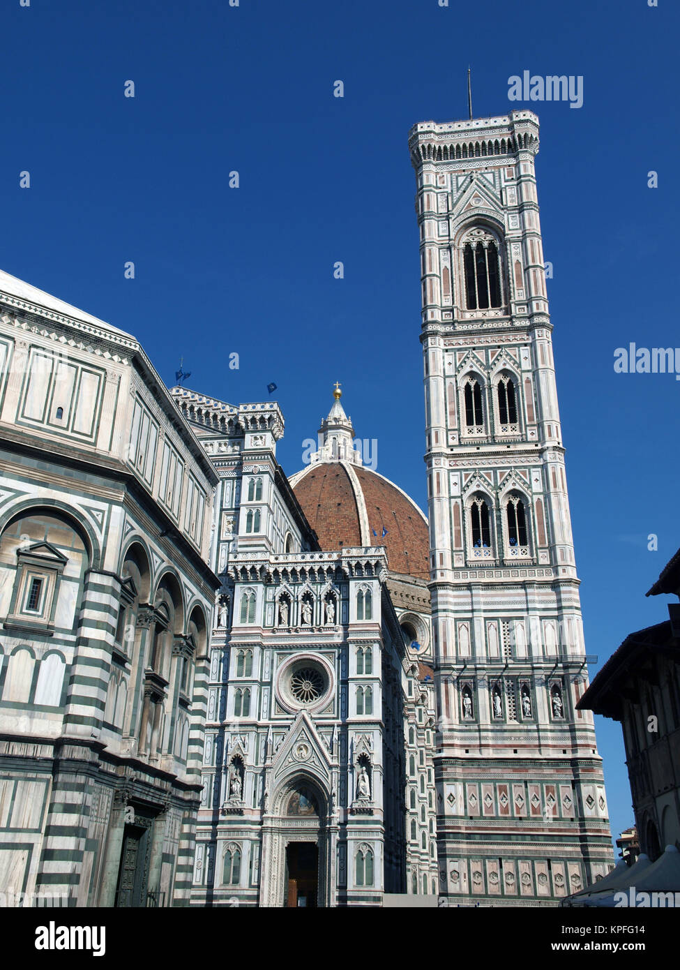 View of the Giotto's bell tower and Duomo - Florence Stock Photo - Alamy