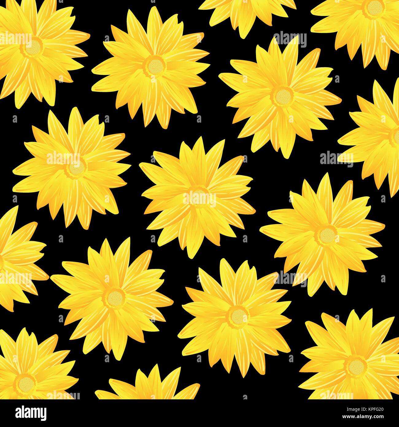 Yellow flower pattern Stock Vector Image & Art - Alamy