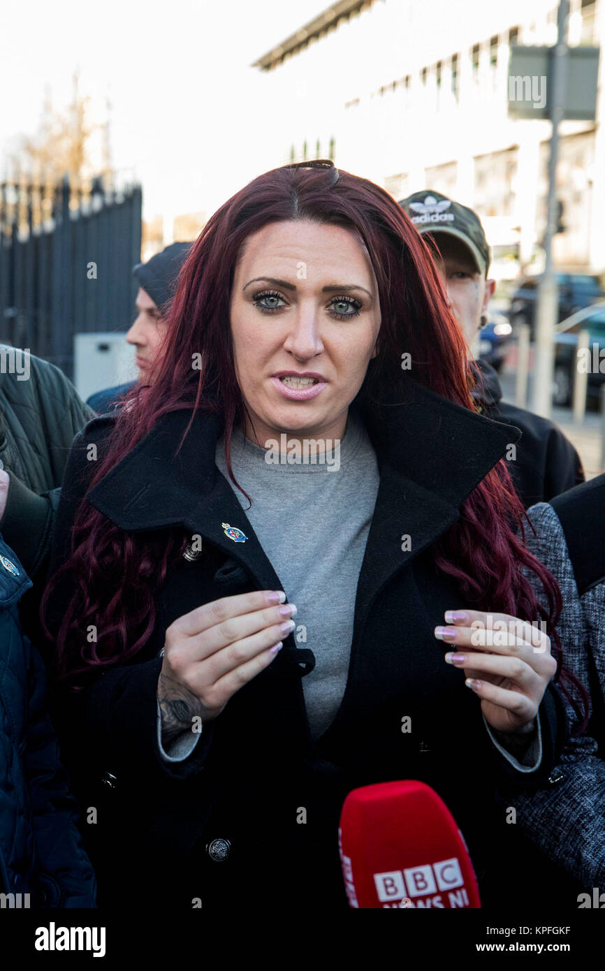 Deputy leader of the far-right group, Jayda Fransen, leaves Belfast ...
