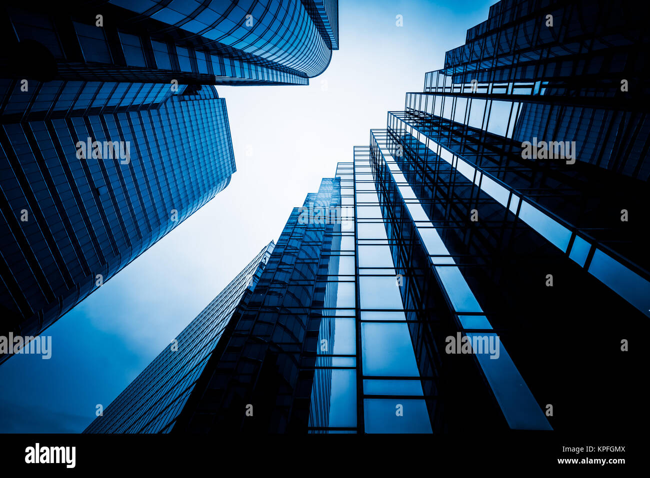 financial architecture face to face in Hong Kong of China Stock Photo ...