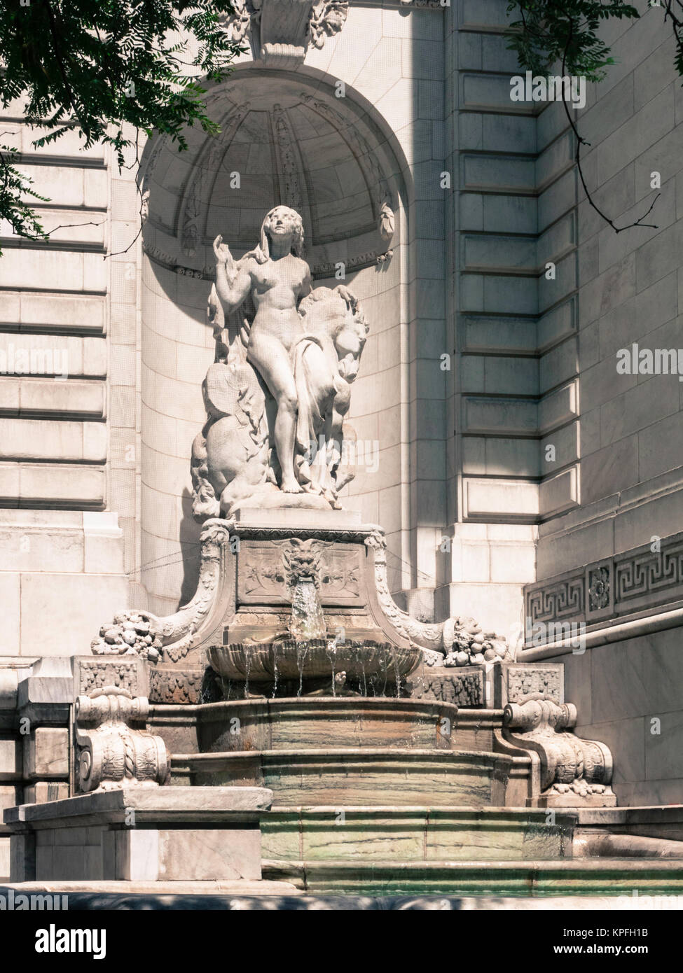 Beauty Marble Figure and Fountain, Stephen A. Schwarzman Building, NYPL ...