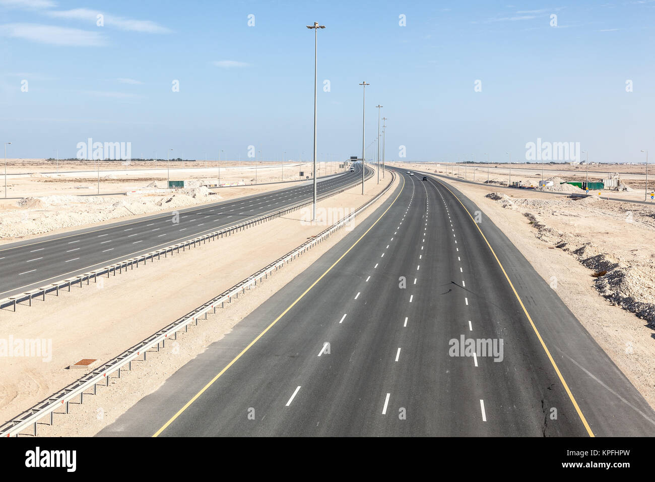 New multiple lane highway number one connection the cities of Al Ruwais ...