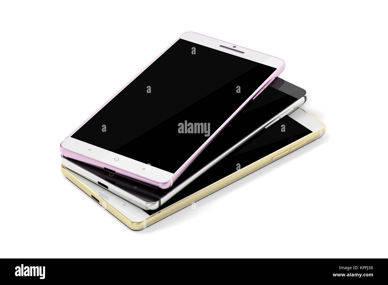 Smartphones with different colors Stock Photo - Alamy
