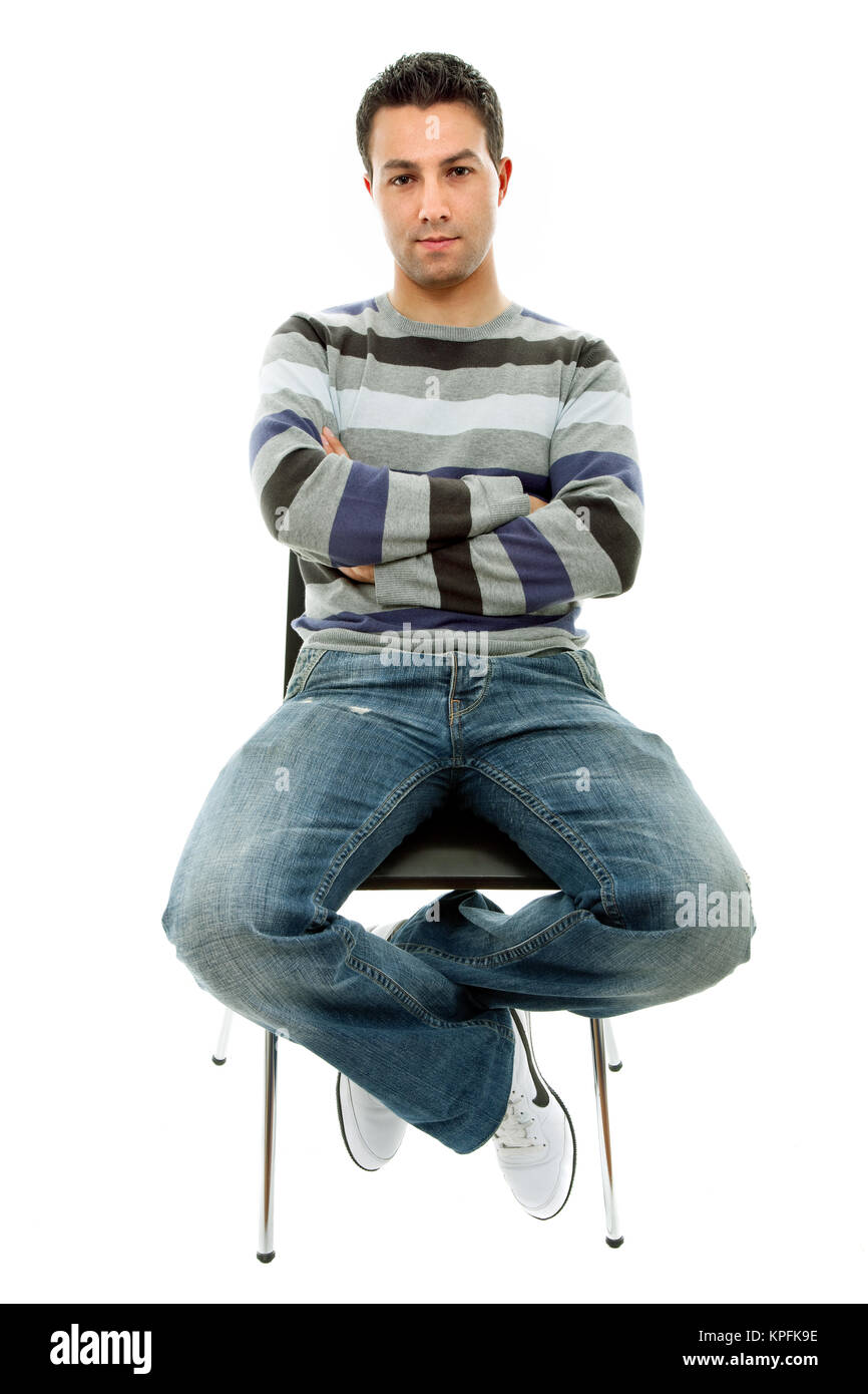 man on chair Stock Photo - Alamy
