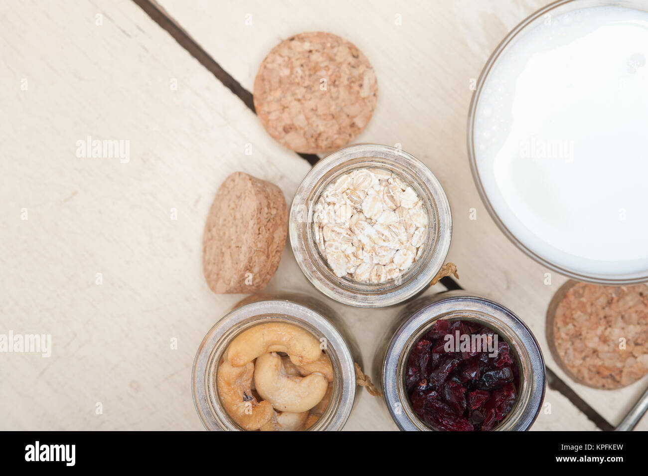 healthy breakfast ingredients Stock Photo - Alamy