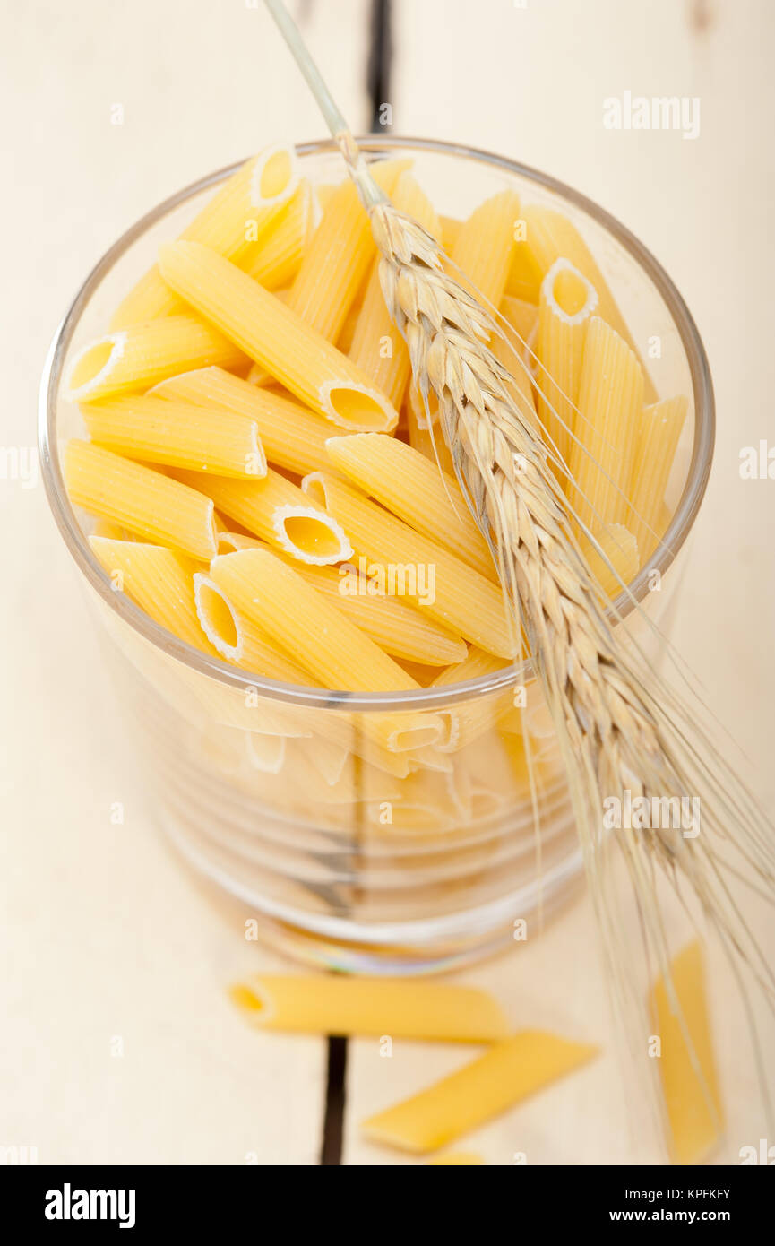 Italian pasta penne with wheat Stock Photo - Alamy