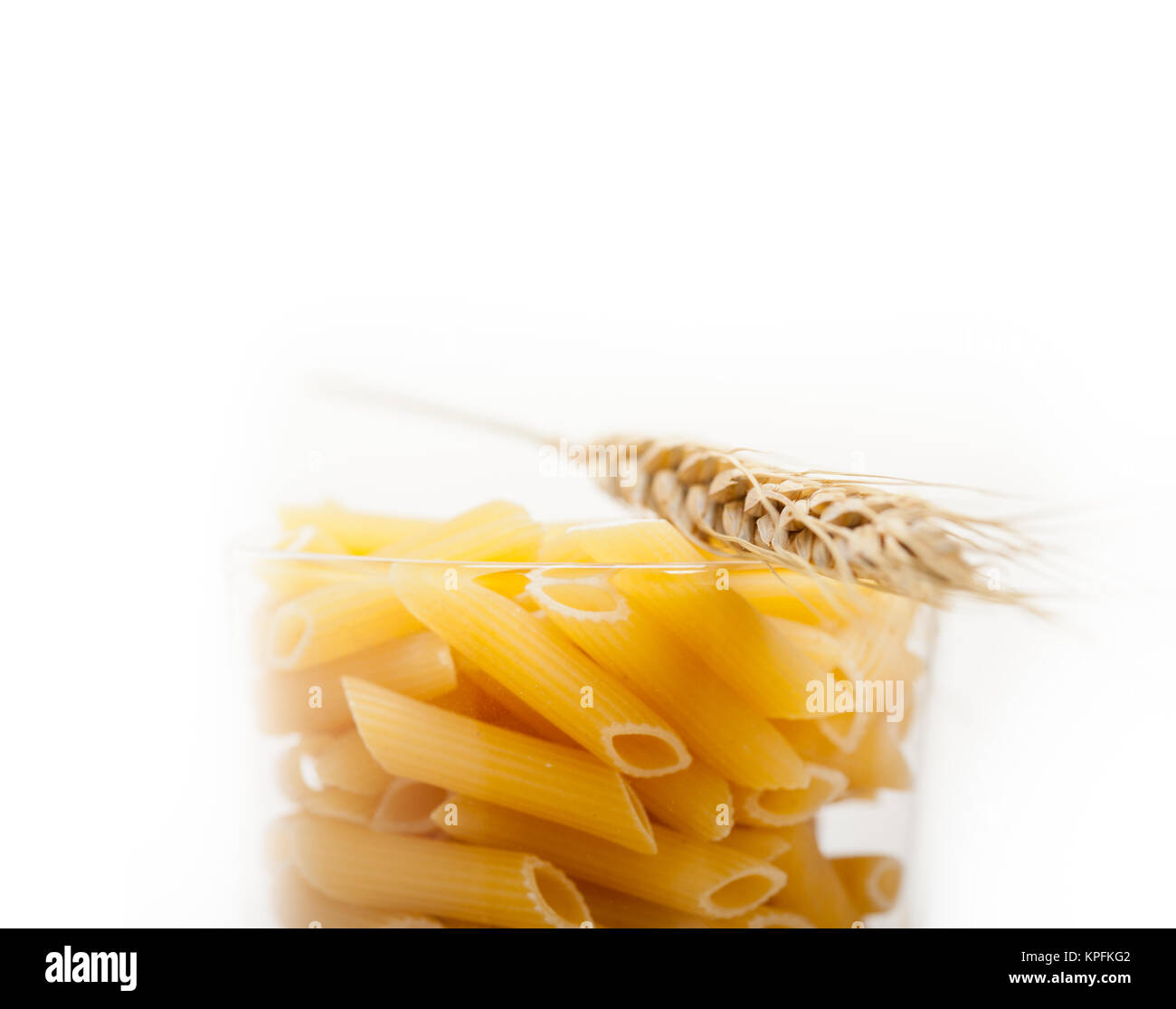 Italian pasta penne with wheat Stock Photo - Alamy