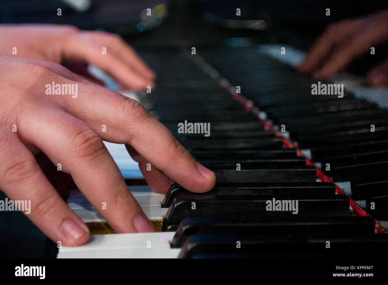 man playing piano Stock Photo - Alamy