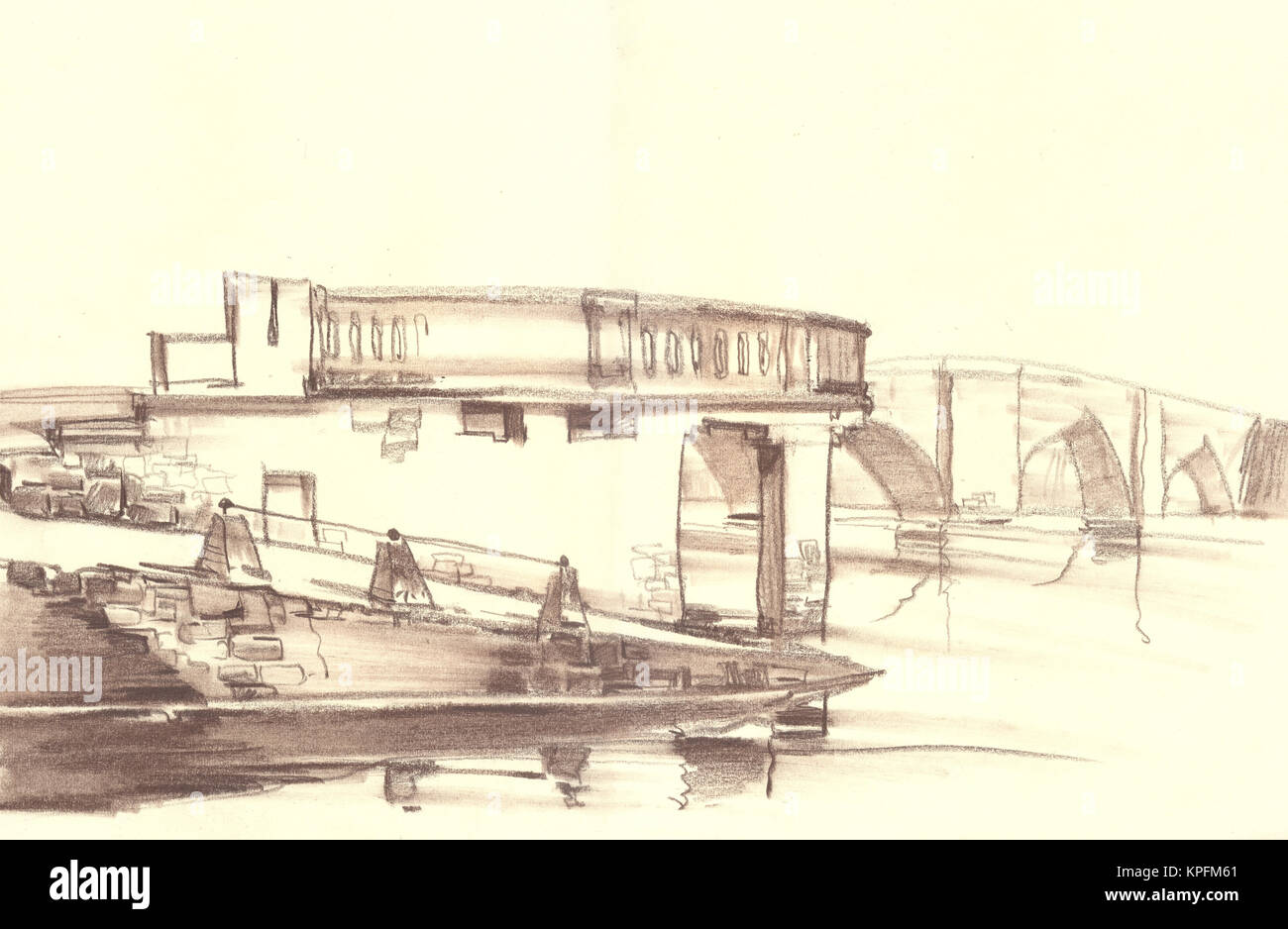 Old stone bridge over transparent hi-res stock photography and images ...