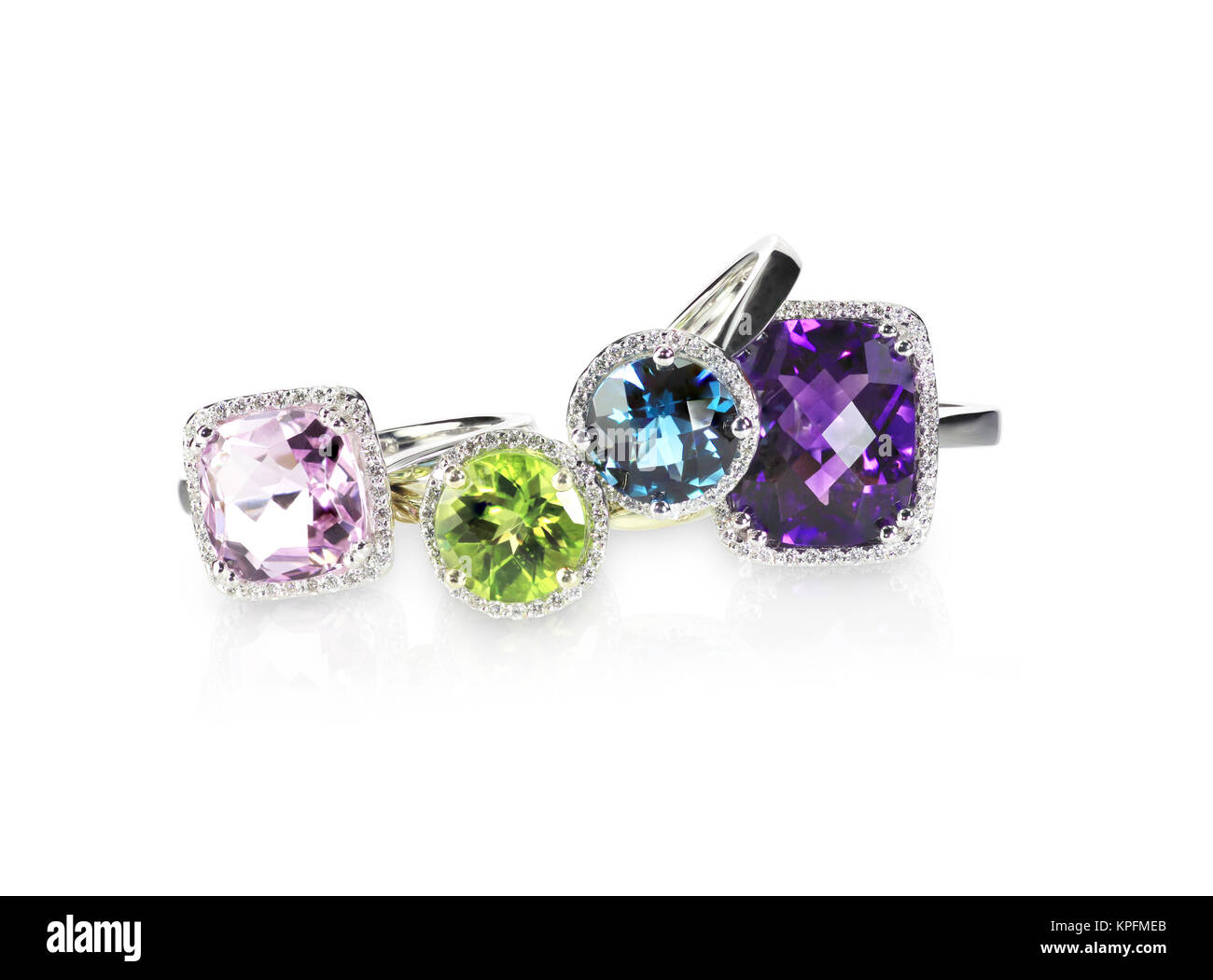 Multi colored gemstone hi-res stock photography and images - Alamy