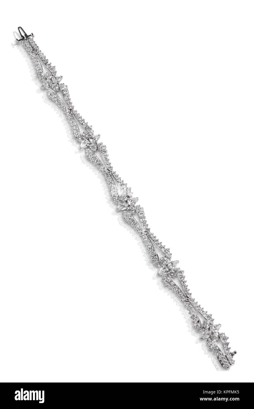 Vintage diamond bracelet Stock Photo - Alamy