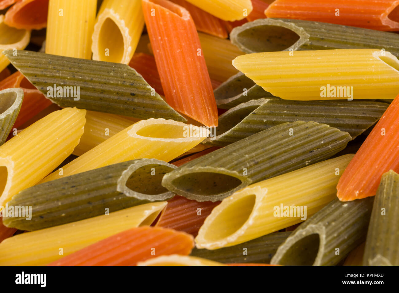 Three color penne pasta hi-res stock photography and images - Alamy