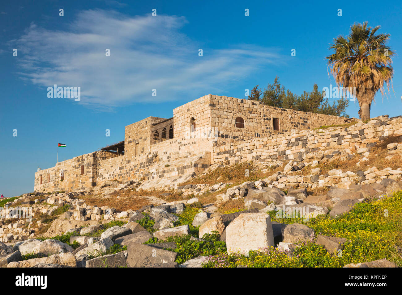 Jordan, Umm Qais-Gadara, ruins of ancient Jewish and Roman city Stock ...