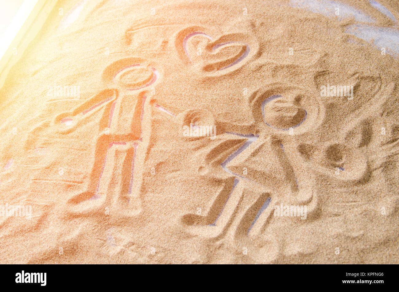 Drawn on sand figures hi-res stock photography and images - Alamy