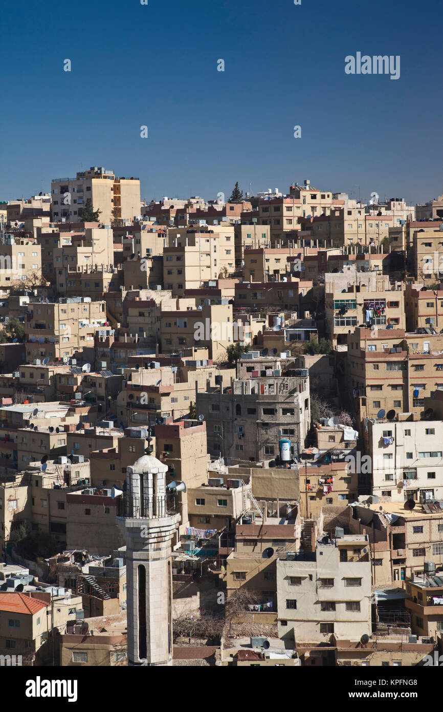 Jordan, Amman, elevated city view from the Citadel Stock Photo - Alamy