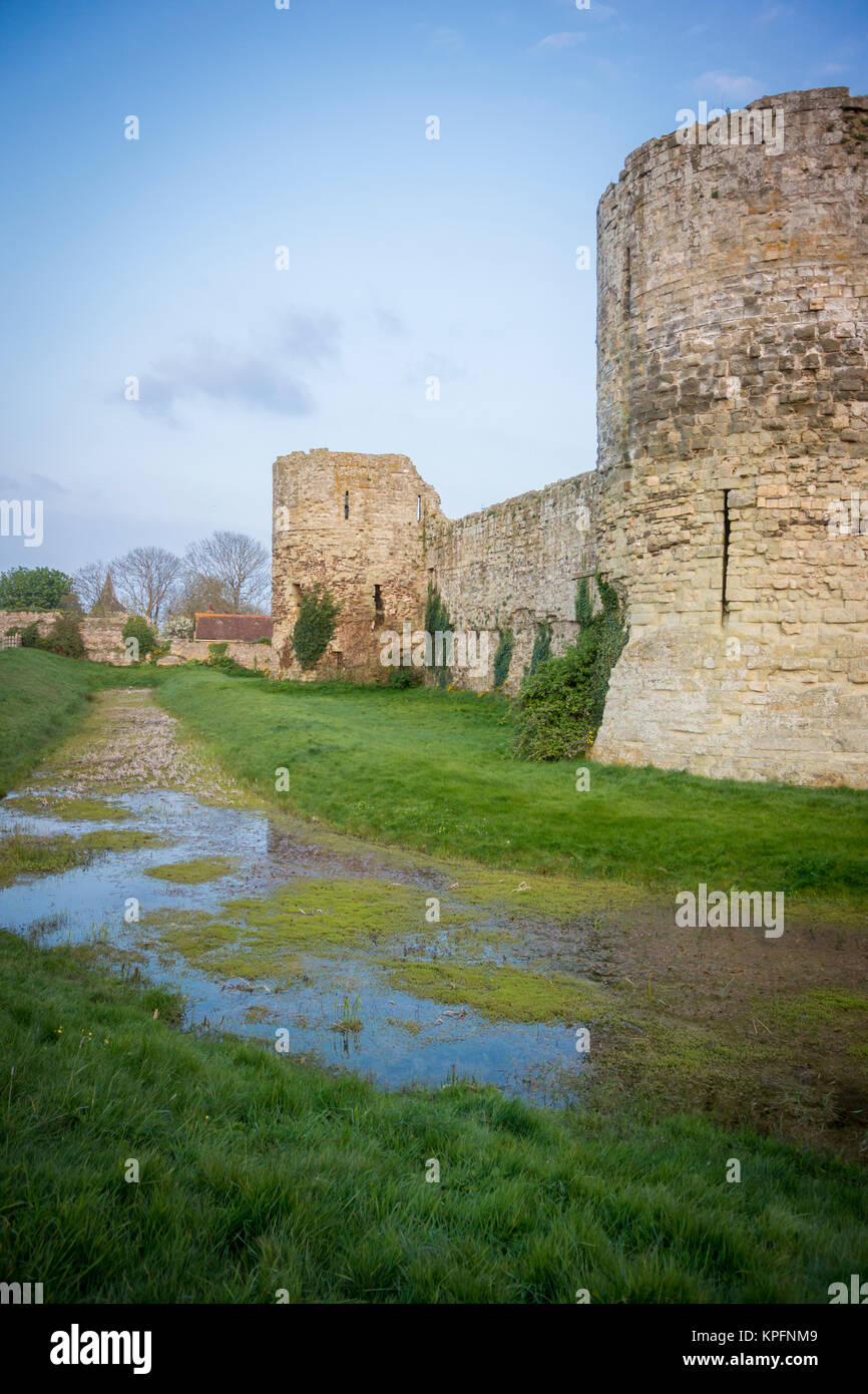 Pevensey Castle is a medieval castle and former Roman Saxon Shore fort ...