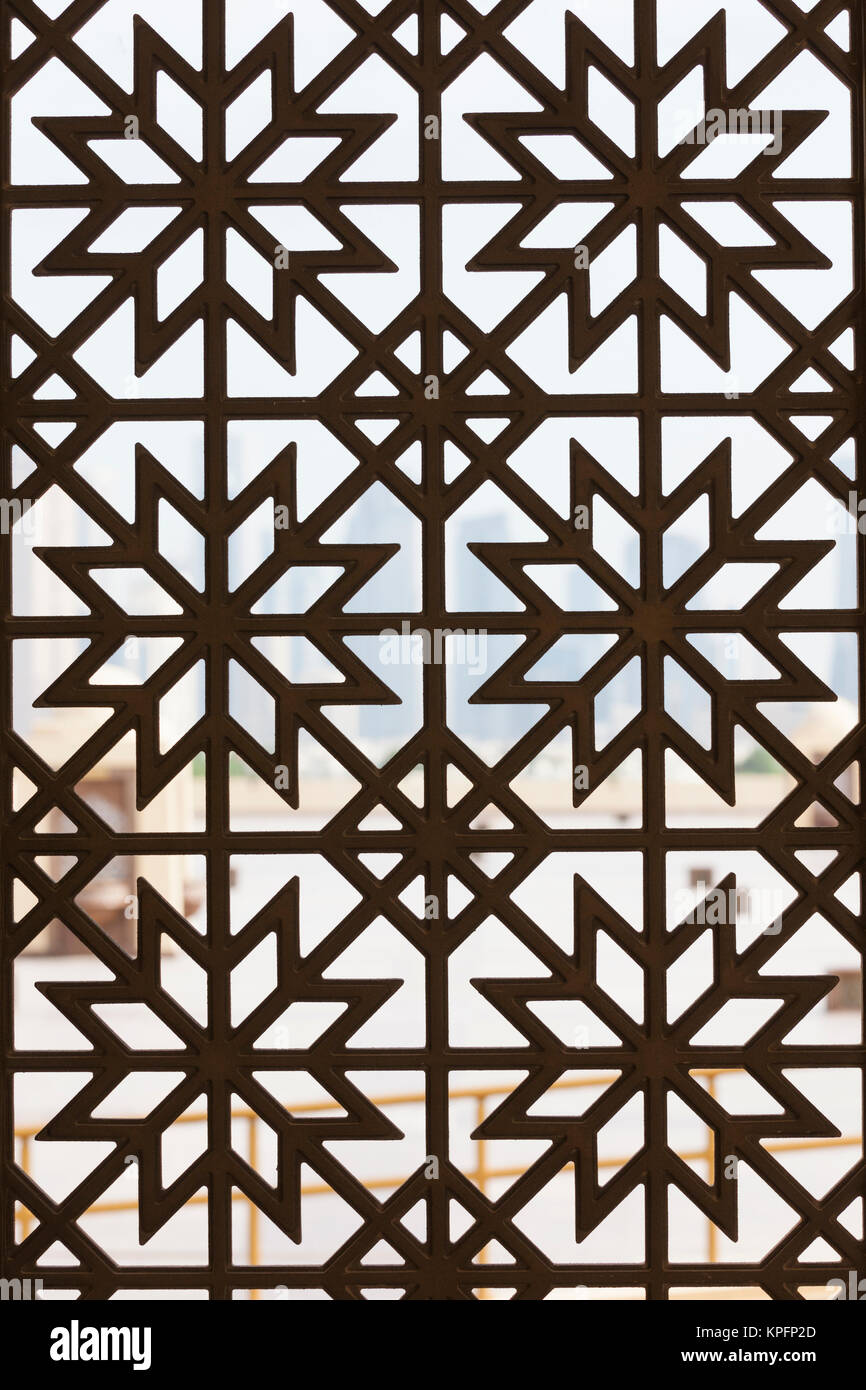Qatar, Doha, Abdul Wahhab Mosque, The State Mosque of Qatar, window ...