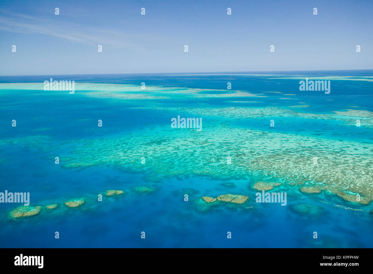 Australia, Queensland, North Coast, Cairns Area. The Great Barrier Reef ...