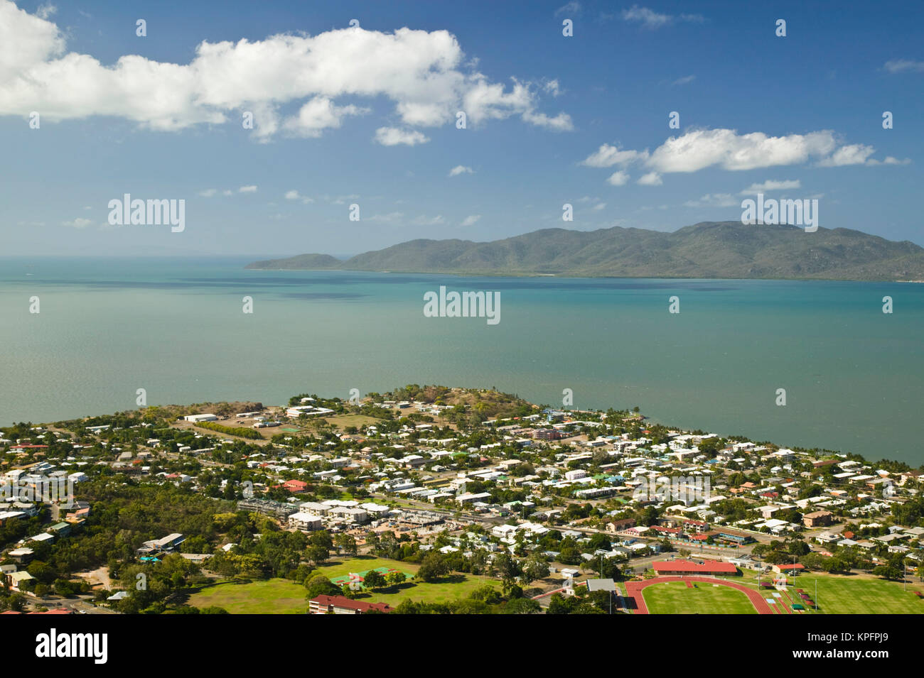 Australia, Queensland, North Coast, Townsville. Castle Hill - View of ...