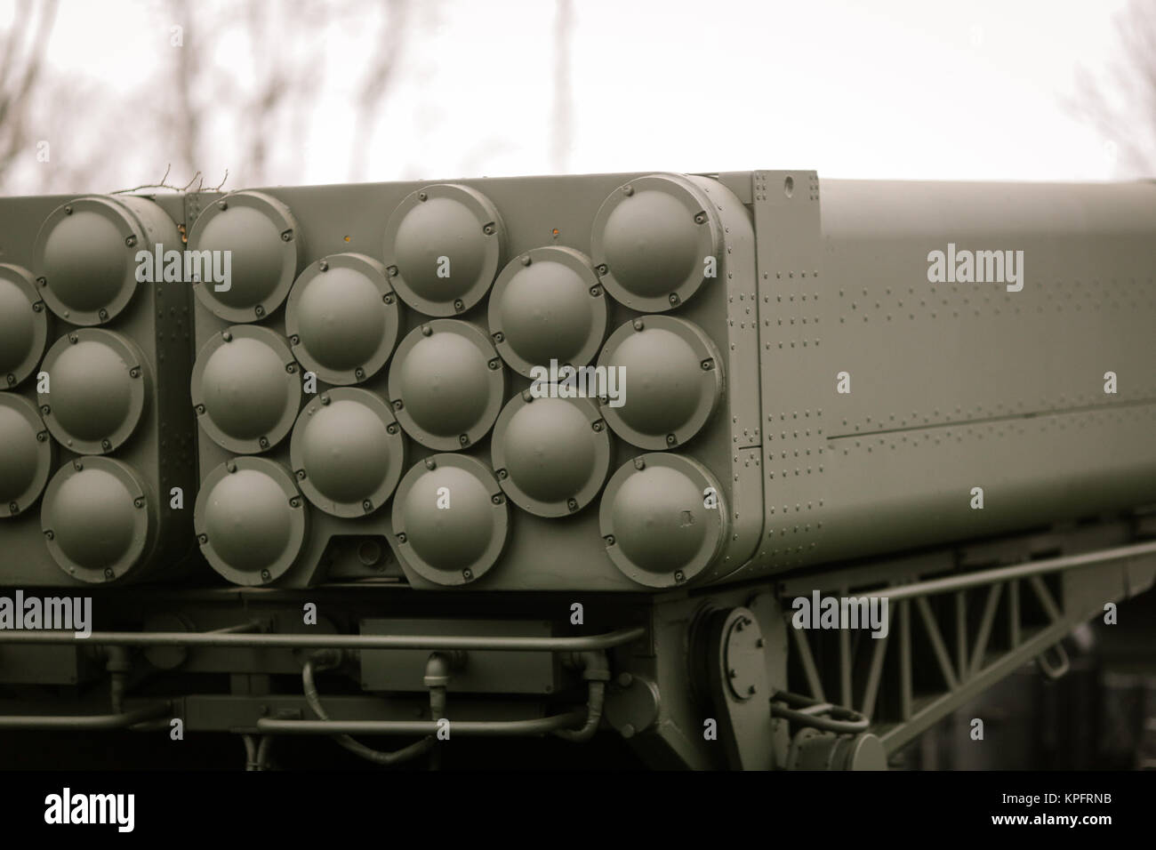 Anti aircraft missiles launcher Stock Photo - Alamy
