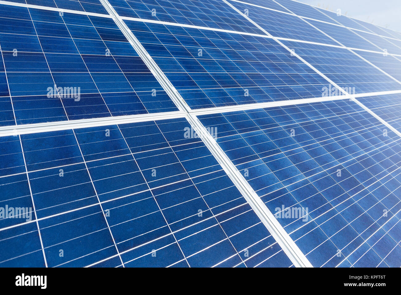 Solar panel and blue sky Stock Photo - Alamy