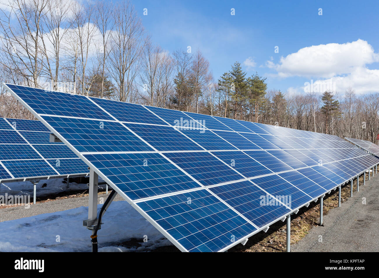 Solar panel and blue sky Stock Photo - Alamy