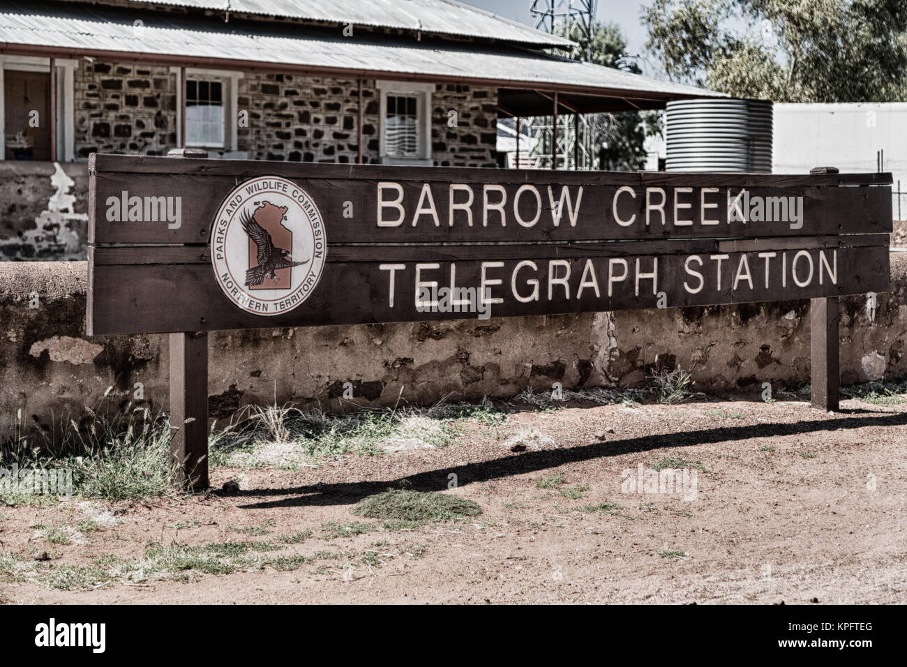 in australia the signal of the antique telegraph station Stock Photo ...