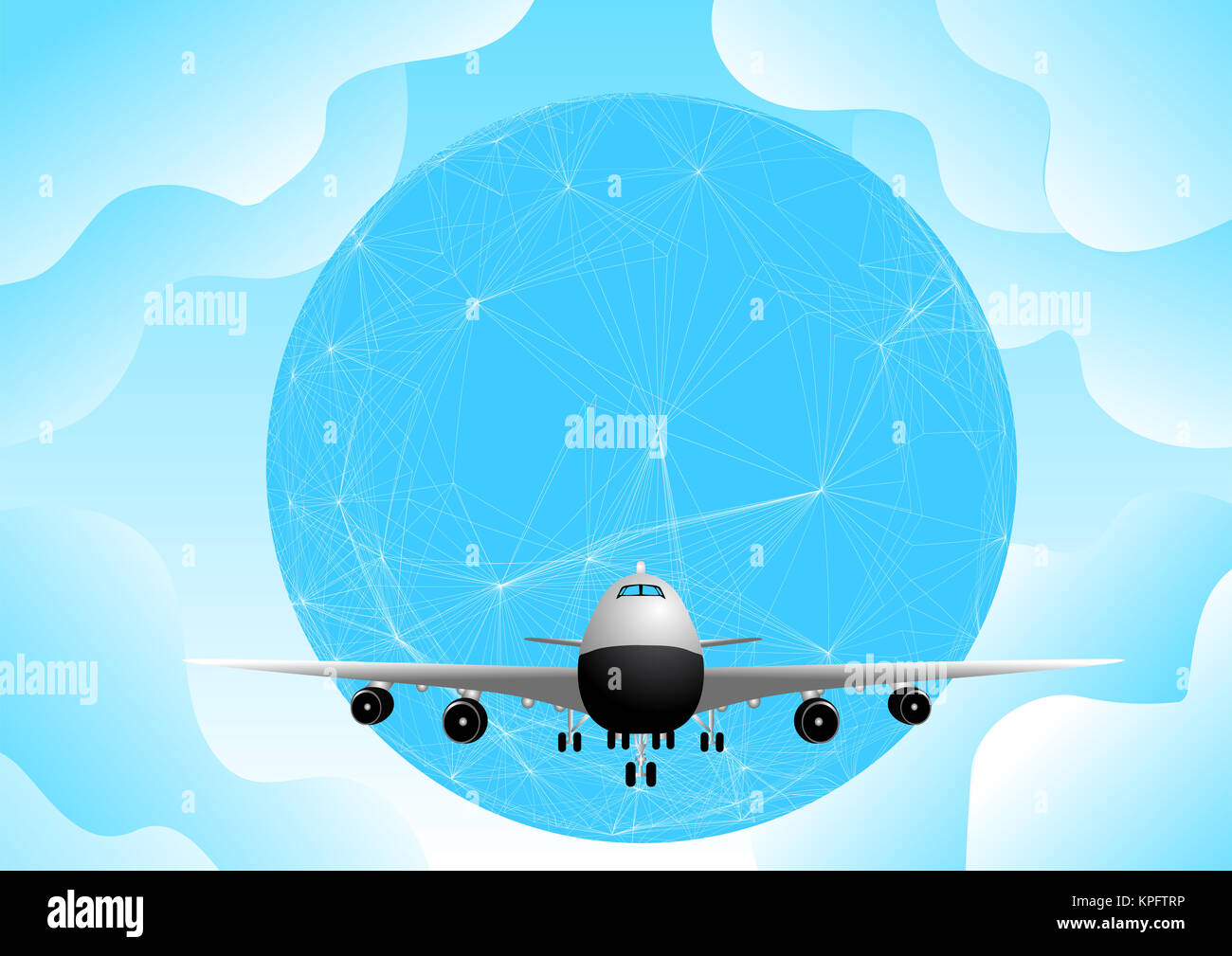 plane and earth Stock Photo - Alamy