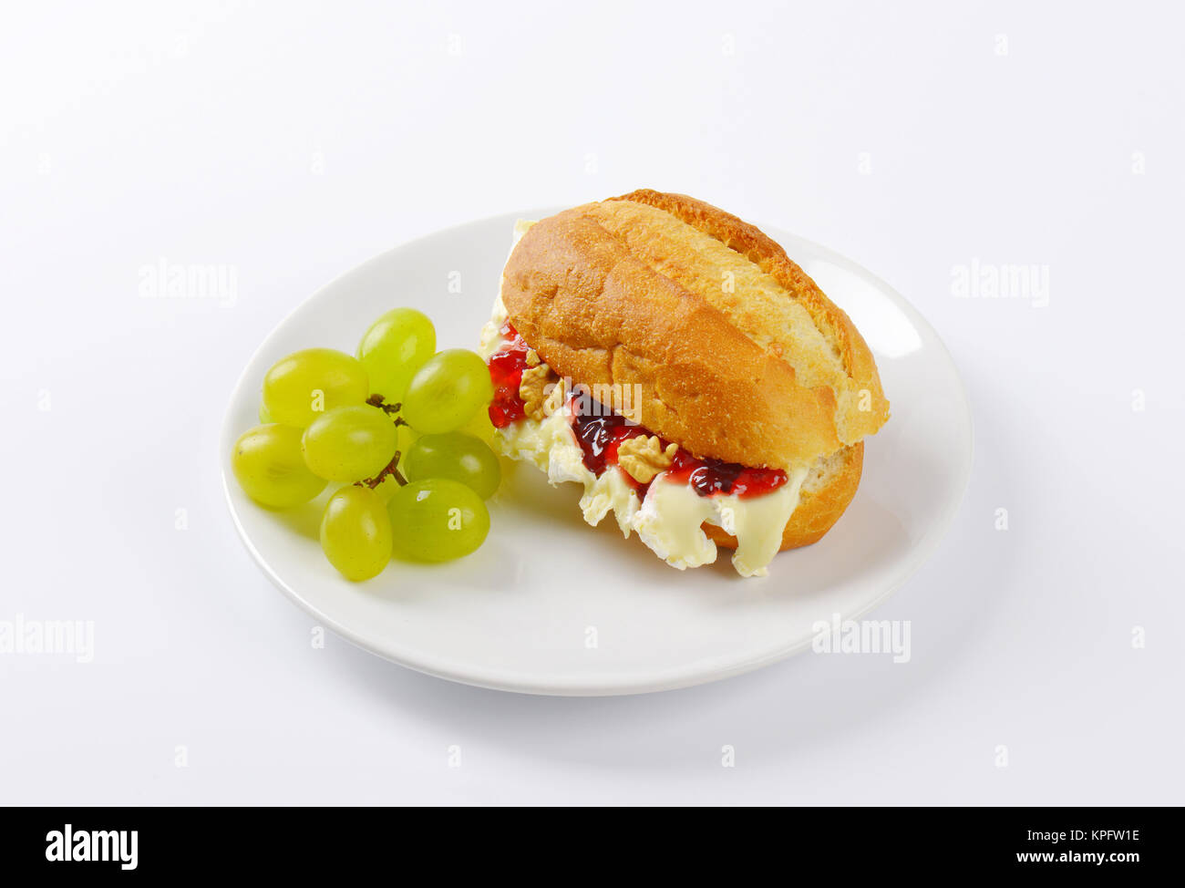 baguette with brie cheese Stock Photo - Alamy