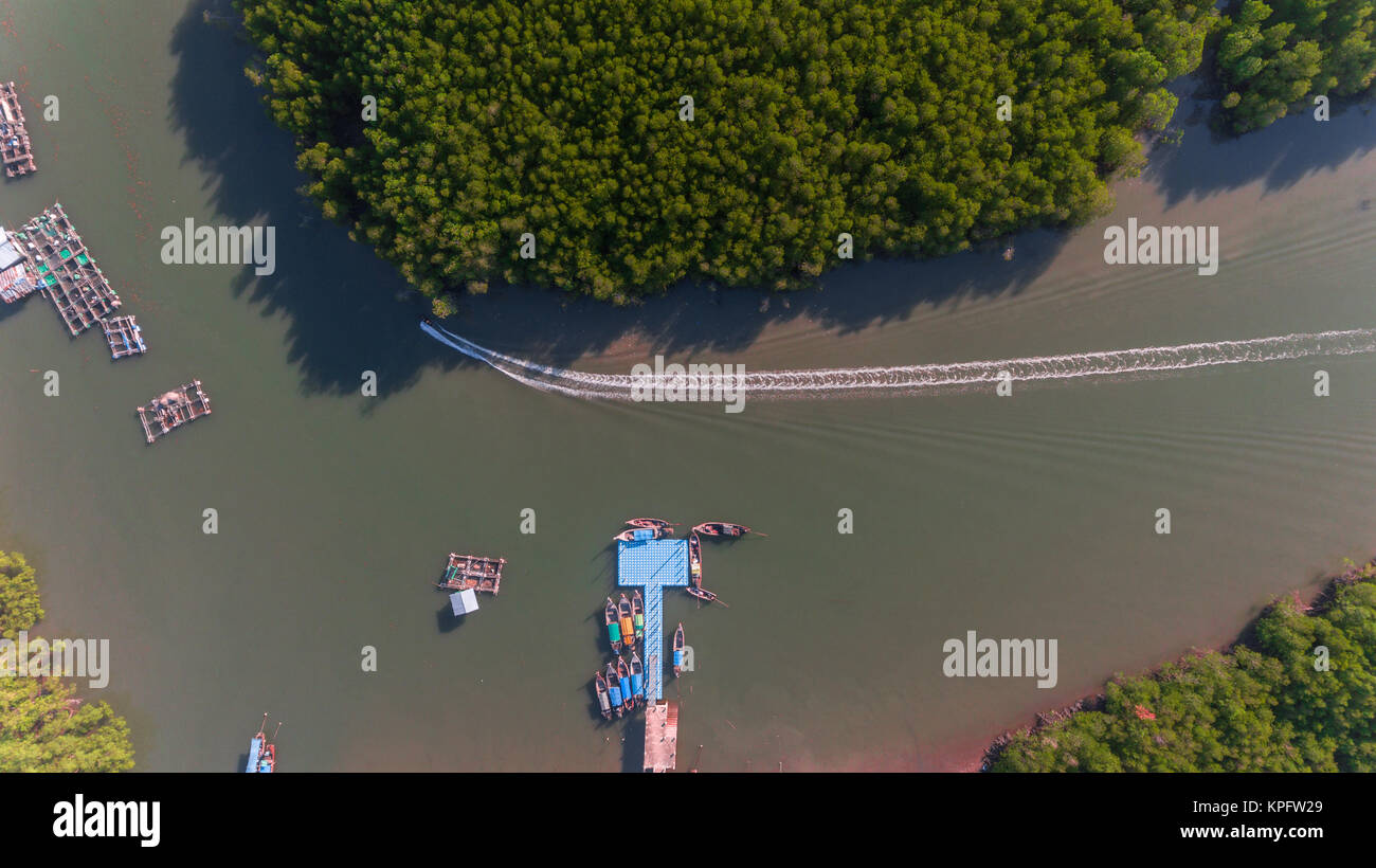 Aerial view traditional fisherman village hi-res stock photography and ...