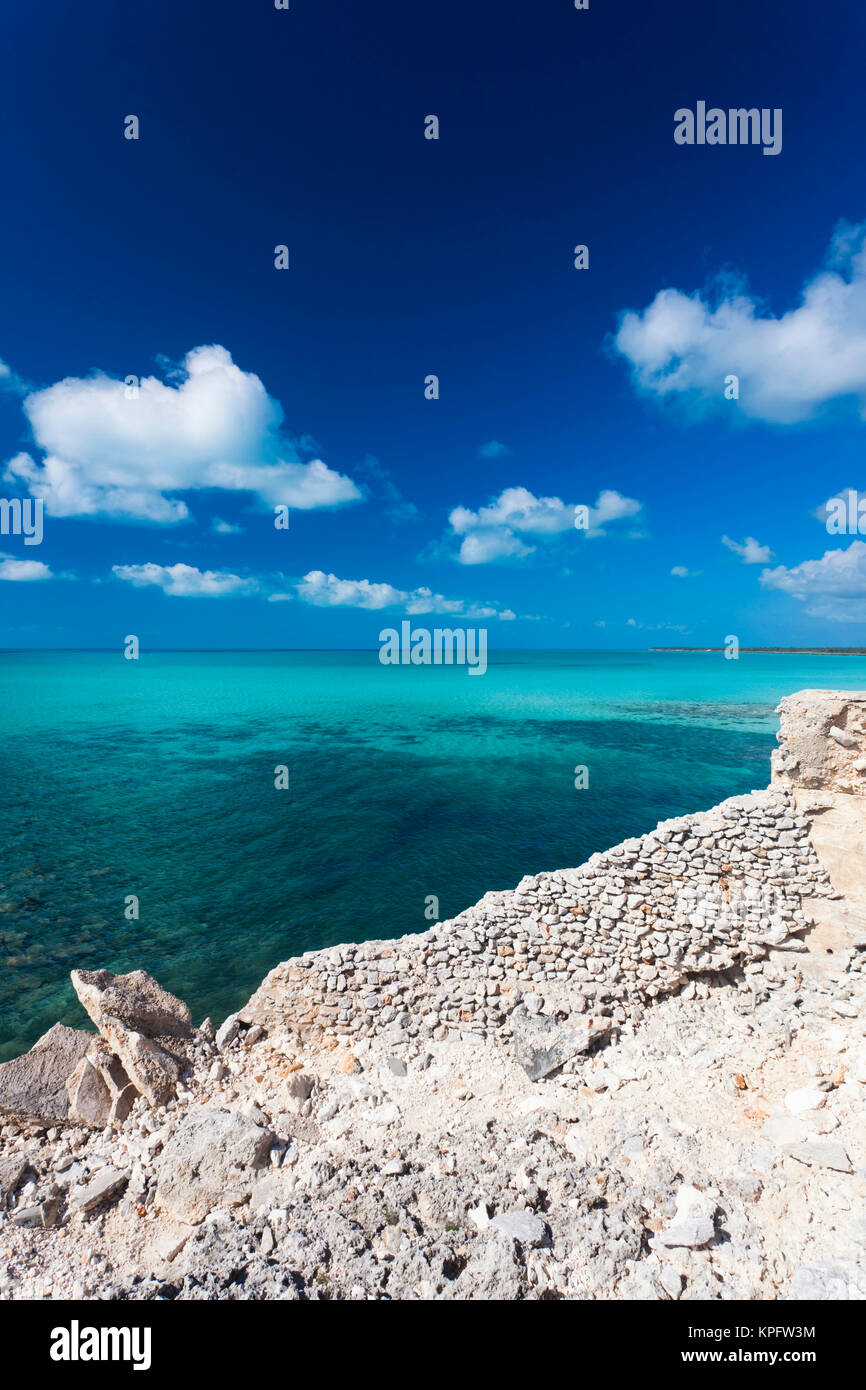 Bahamas, Eleuthera Island, landscape by the Glass Window Bridge Stock ...