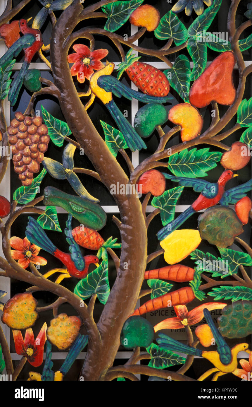 Caribbean, British Virgin Islands, Tortola. Enamelled crafts Stock ...