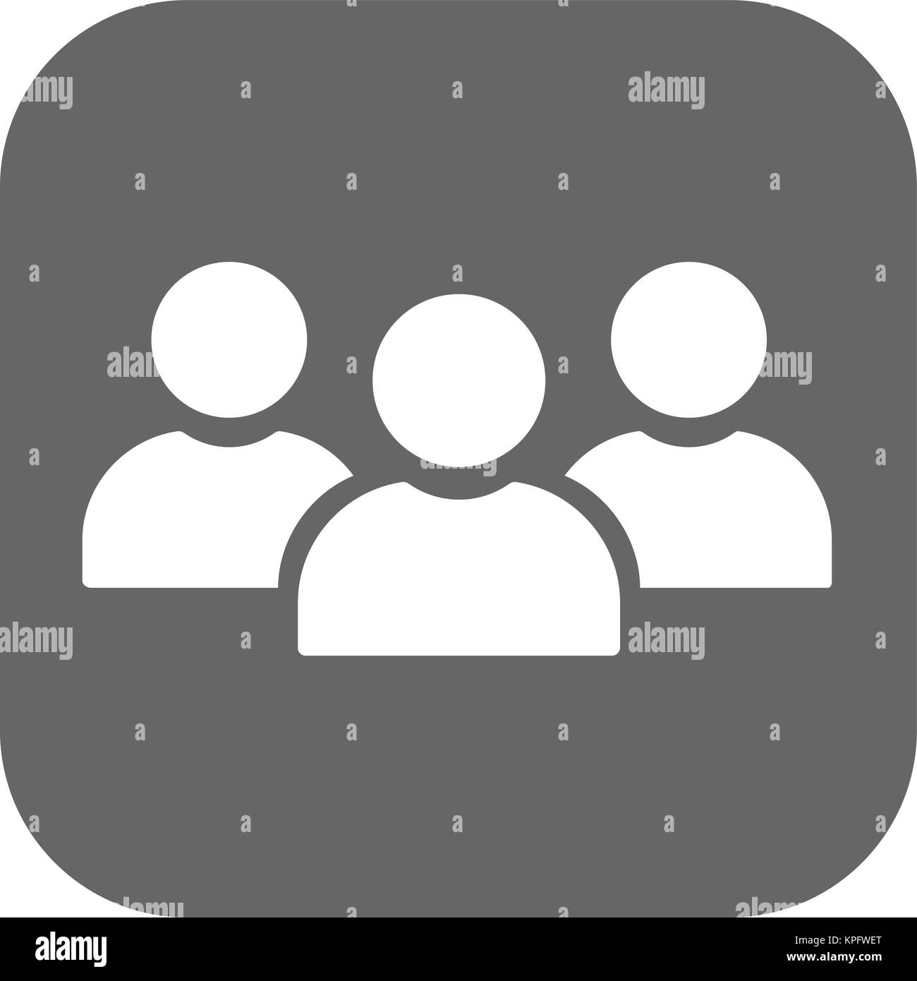 People Flat Icon. Simple Sign Of Social Group. Vector Illustrated ...
